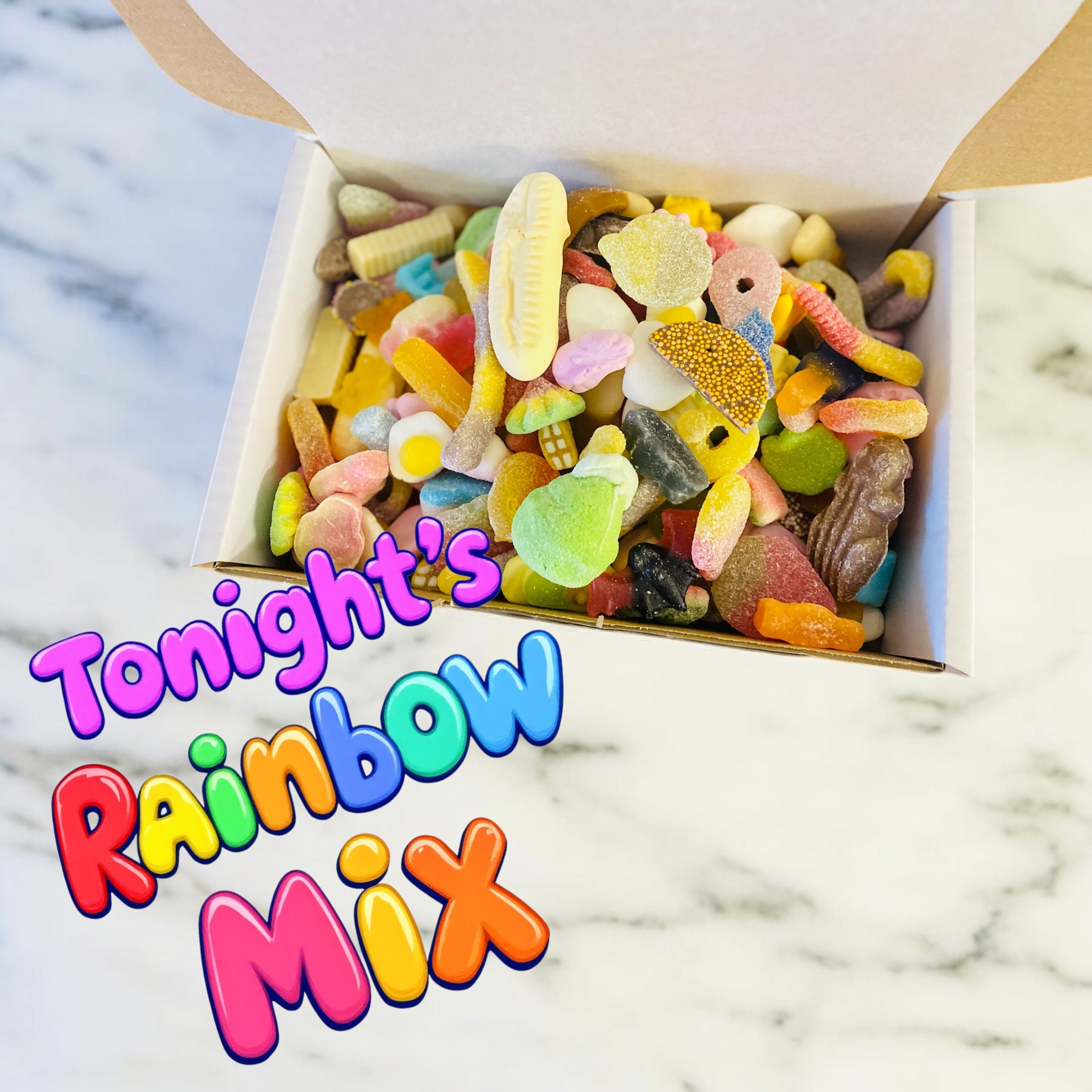 Rainbow Mix - Kilo Box – Sugar Rush Confectionery Exeter